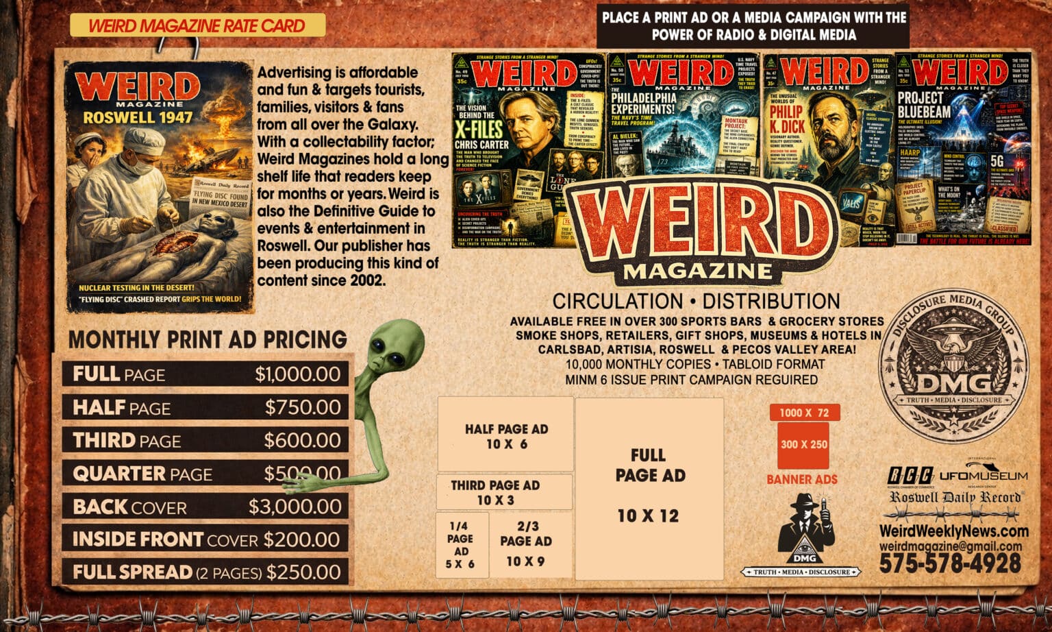 Weird Magazine Expands Into Roswell & Pecos Valley | Weird Weekly News